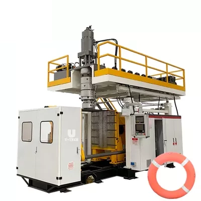Automatic plastic life ring buoy floating making blow moulding machine ...